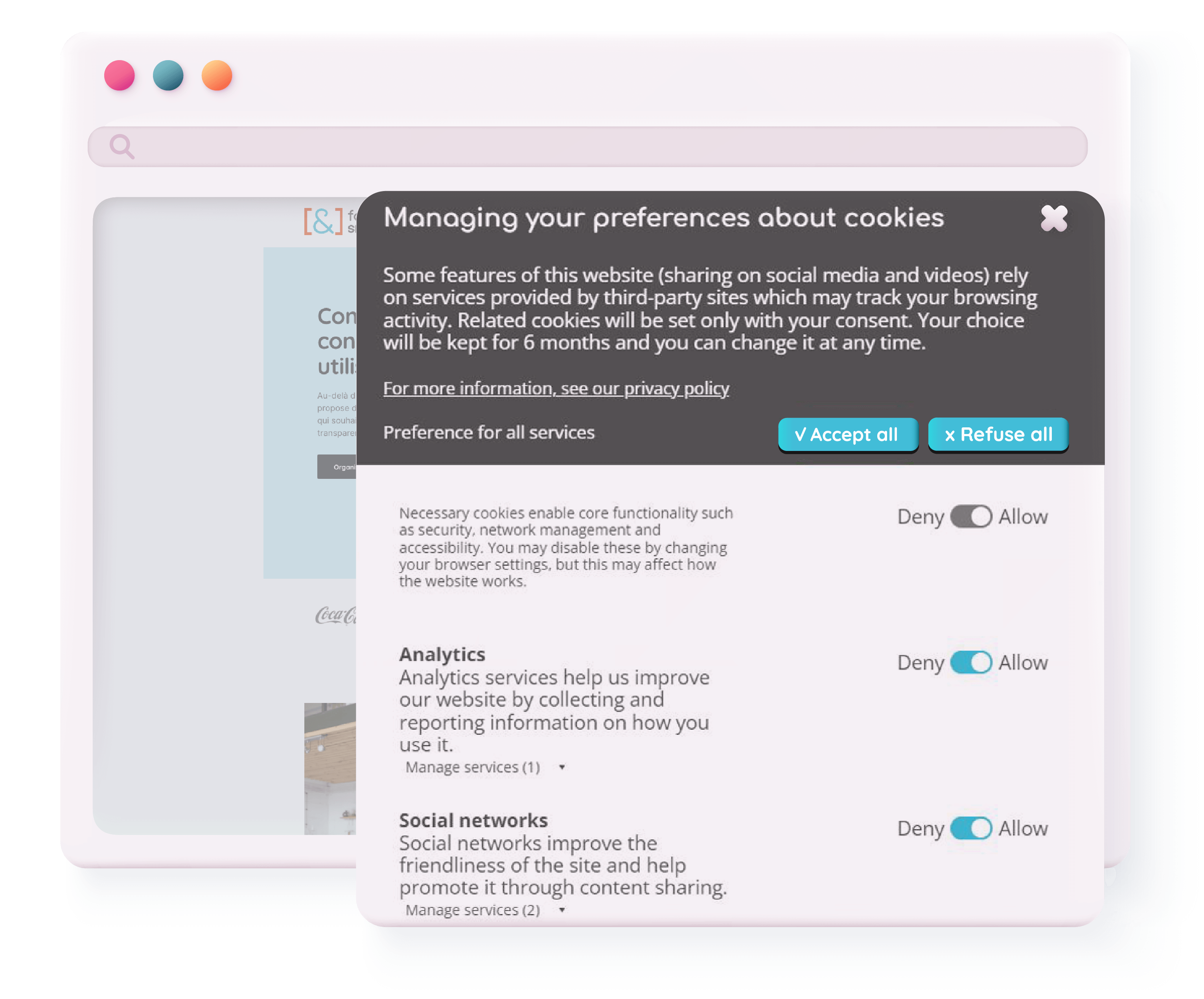 Nos solutions de gestions des données personnelles pour les entreprises